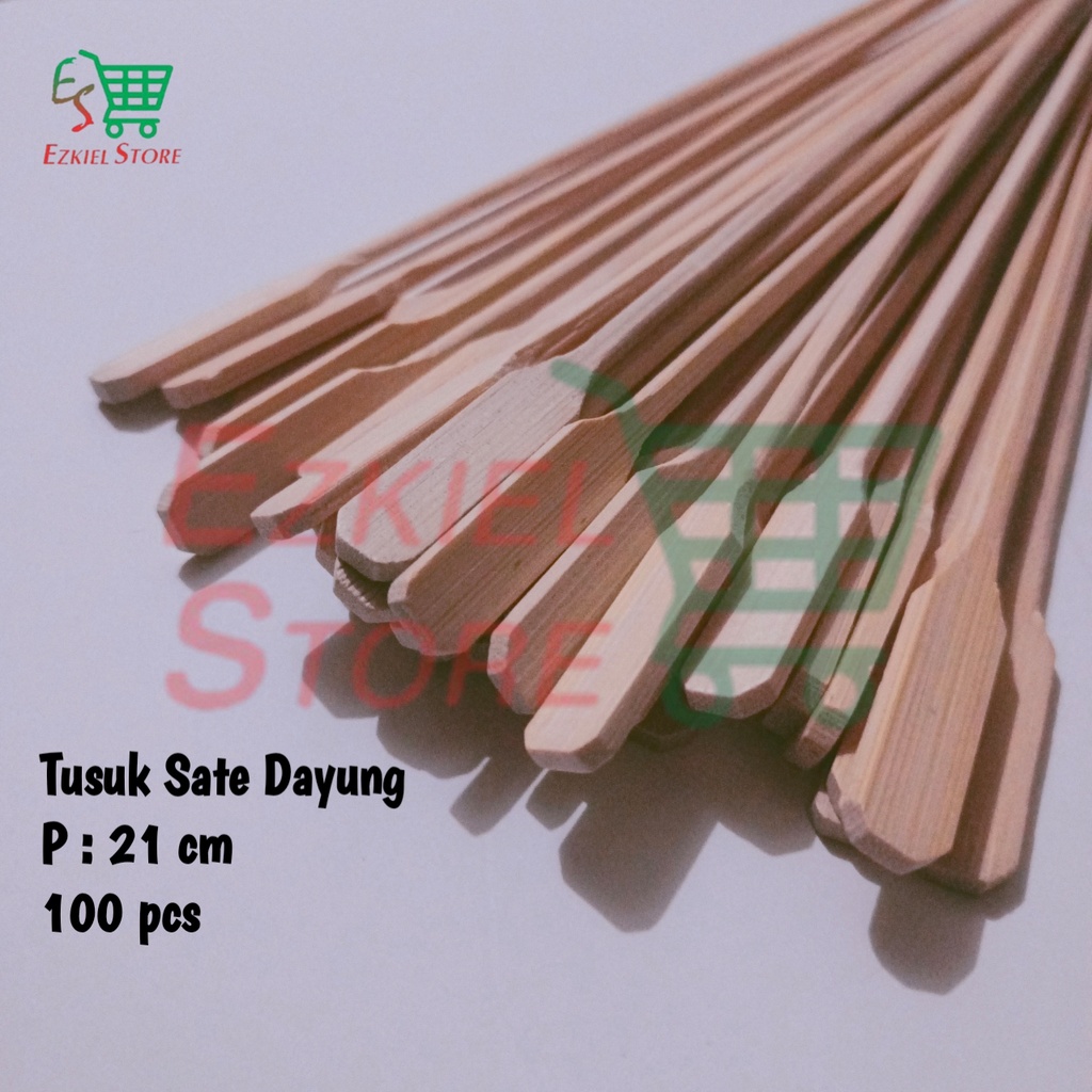 Jual Tusuk Sate Dayung 21 cm isi 100 pcs Yakitori Skewer Jepang Bendera ...