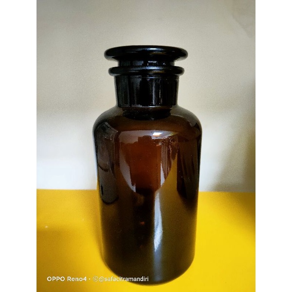 Jual Botol Reagent Kaca Coklat Mulut Lebar 1000ml | Shopee Indonesia