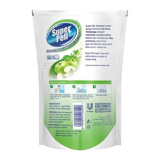 Jual SUPER PELL Pembersih Lantai Hijau Pouch 770ml | Shopee Indonesia