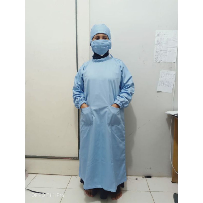 Jual APD / APRON DOKTER / JUBAH OPERASI / SURGICAL GOWN | Shopee Indonesia