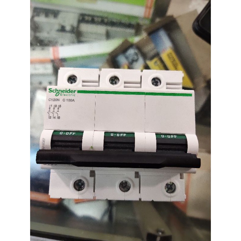 Jual MCB Schneider C120N 3P 100A 10kA | Shopee Indonesia