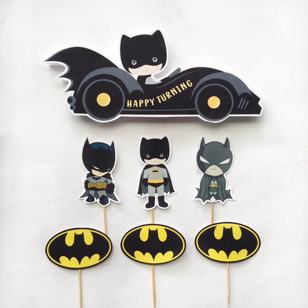 Jual Topper Batman seri Batmobile utk hiasan kue, pudding, tumpeng dll ...