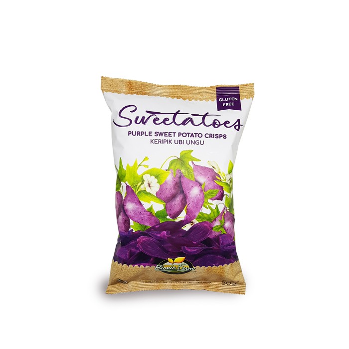 Bionic Farm Sweetatoes Keripik Ubi Ungu 50G | Shopee Indonesia