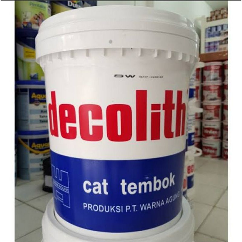 Jual cat tembok dinding interior decolith pail 25kg | Shopee Indonesia