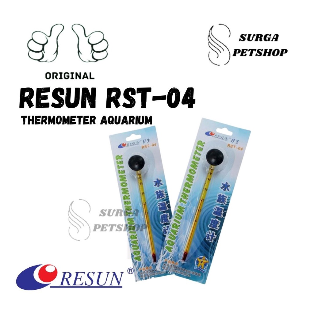 Jual RESUN RST 04 RST04 Termometer Aquarium Thermometer Suhu Akuarium ...