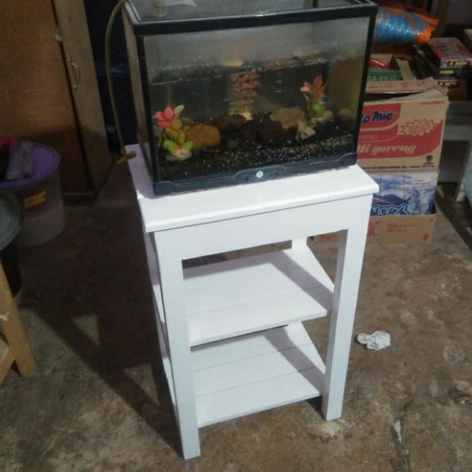 Jual meja aquarium serbaguna minimalis - Putih Lc | Shopee Indonesia