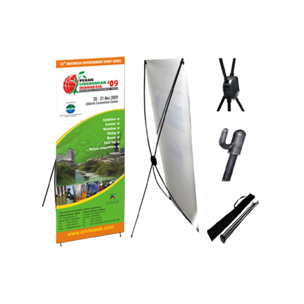 Jual Tiang X-Banner 160x60 ( Kaki X-Banner) | Shopee Indonesia