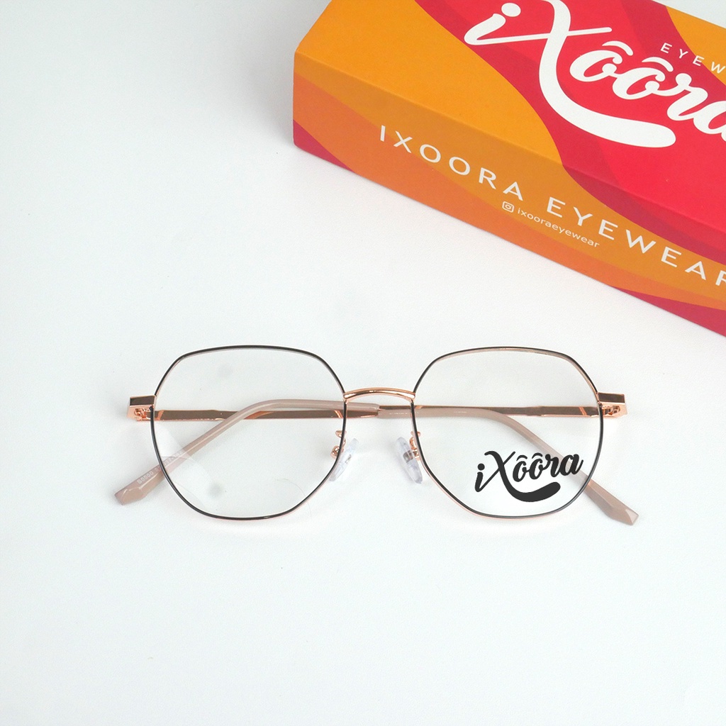 Jual Frame Kacamata Anti Radiasi Ixoora Karin Pria Wanita | Shopee Indonesia