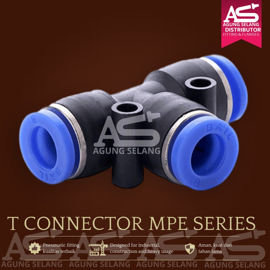 Jual Sambungan Selang Tubing PUT 06 Fitting Pneumatic PUT06 6mm ...