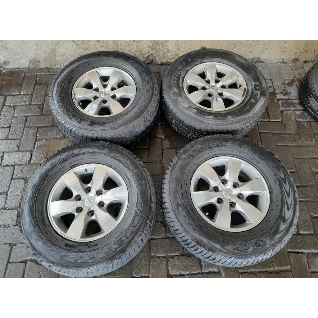 Jual velg mobil bekas ori toyota fortuner ring 16 pcd 6x139 cocok hilux ...