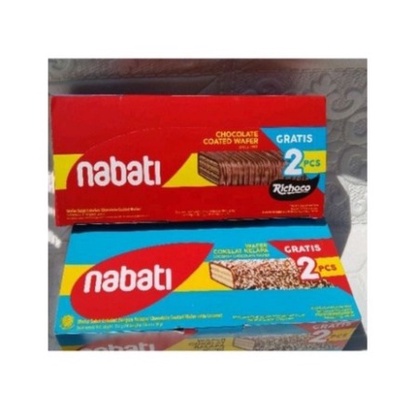 Jual NABATI Wafer cokelat kelapa dan NABATI Chocolate coated wafer BOX ...