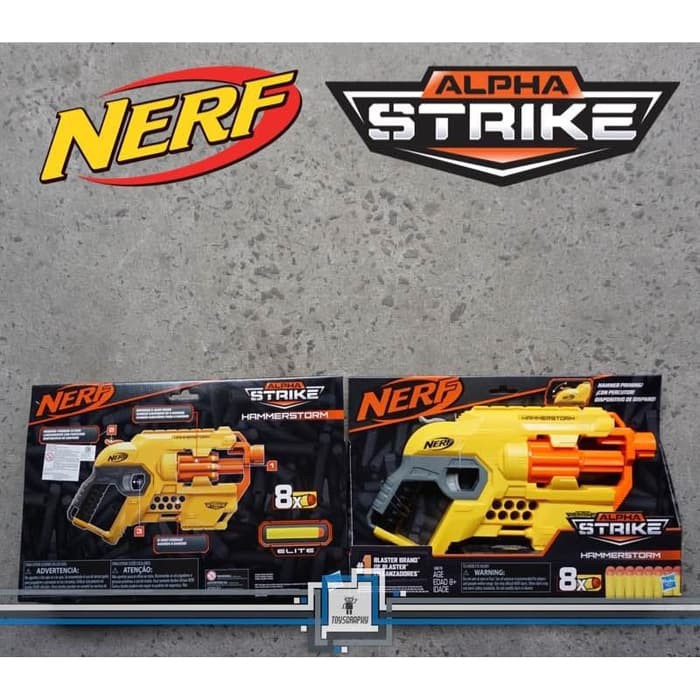 NERF Alpha Strike HAMMERSTORM / HAMMER STORM Hammershot | Shopee Indonesia