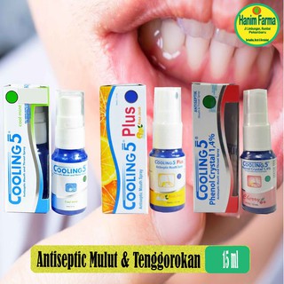 Jual Cooling 5 Antiseptic Mulut, obat Sariawan, 15 ml | Shopee Indonesia