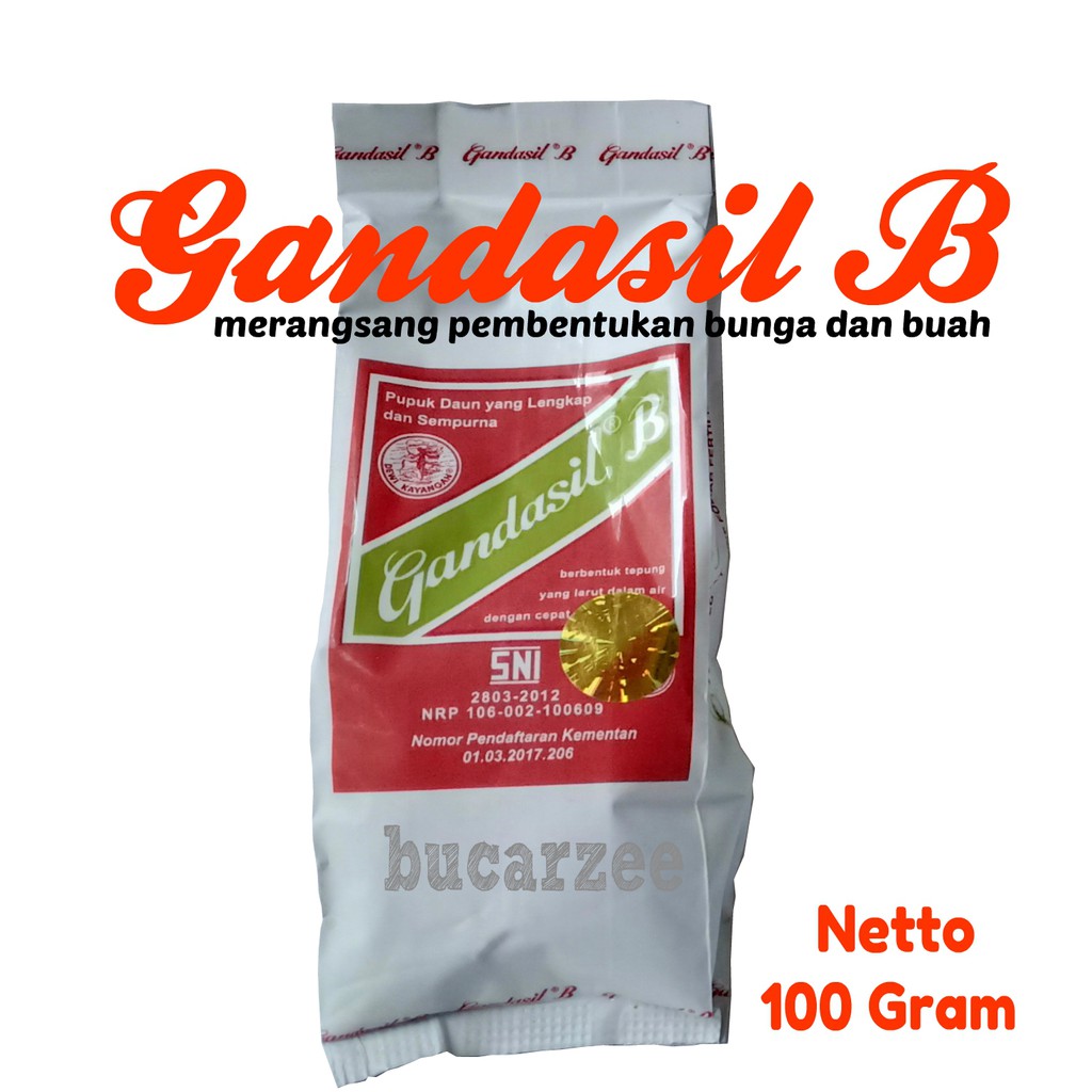 Jual Gandasil B 100 Gram Pupuk Bunga dan Buah | Shopee Indonesia