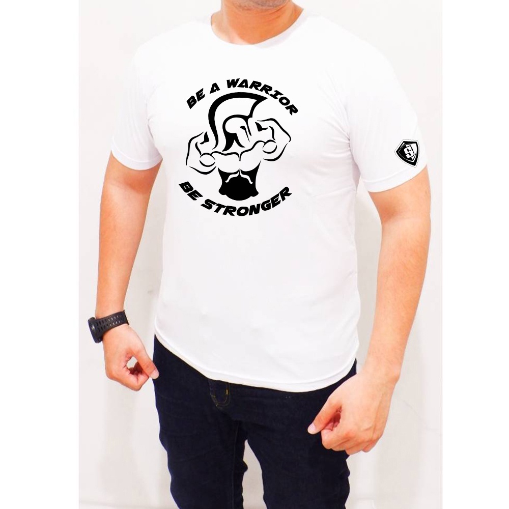 Jual Baju Gym Musclefit Be A Warrior Original Stronger Kaos Olahraga ...