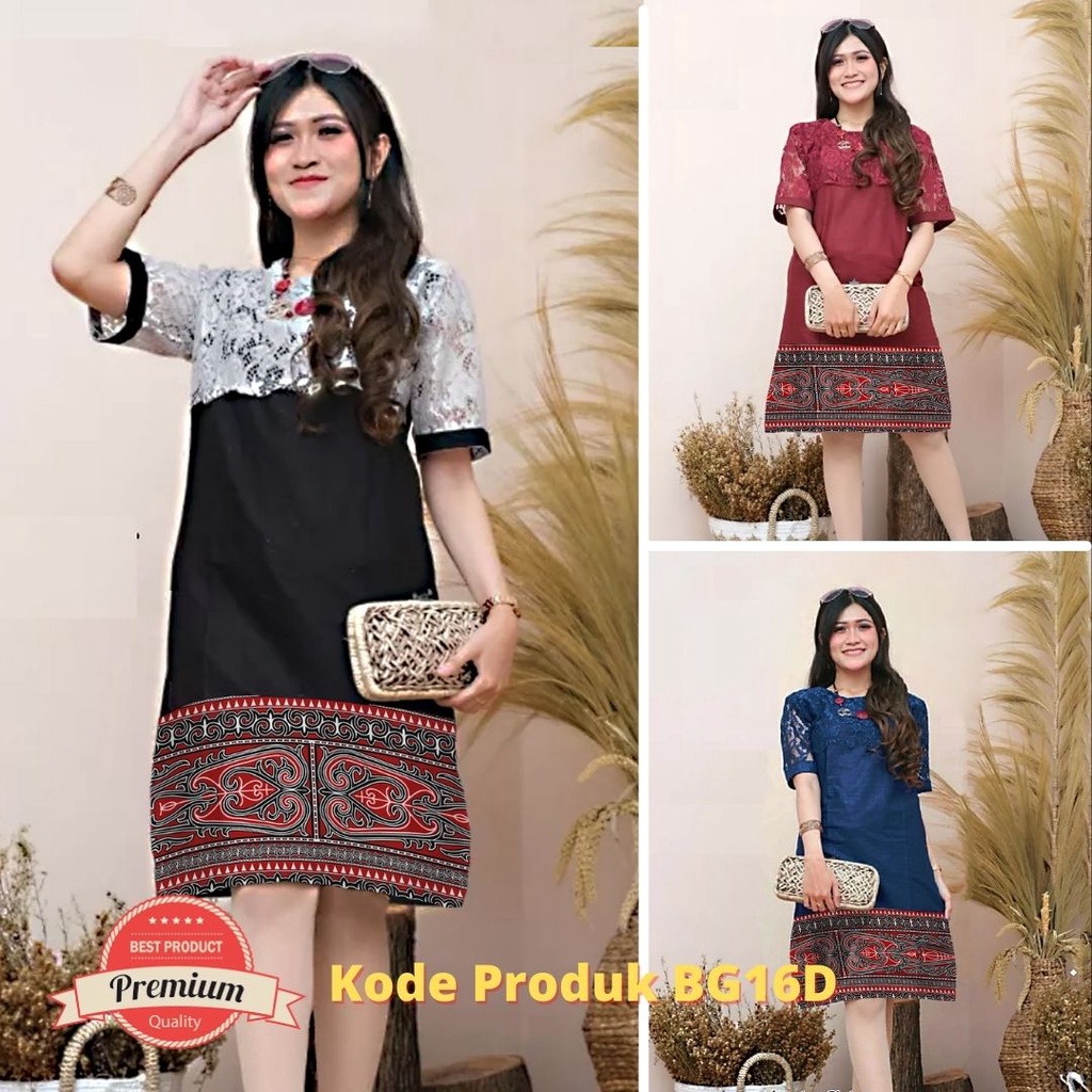 Jual Angelaco | Dress Batik Batak Wanita | Batik Etnik Wanita Motif ...