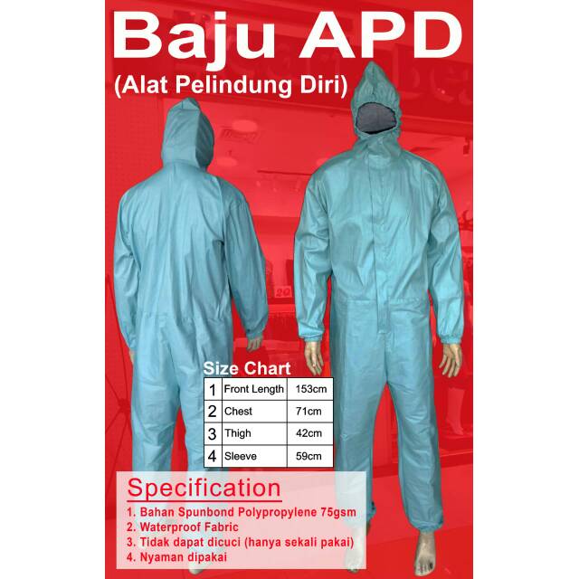 Jual Baju Hazmat APD Alat pelindung diri (Baju medis) | Shopee Indonesia