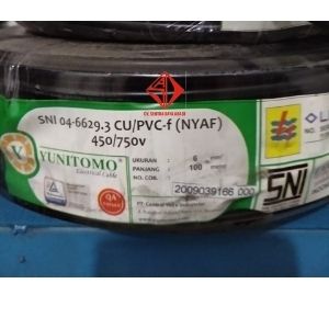 Jual Kabel NYAF 16 mm Yunitomo 1 ROL 100meter HITAM | Shopee Indonesia