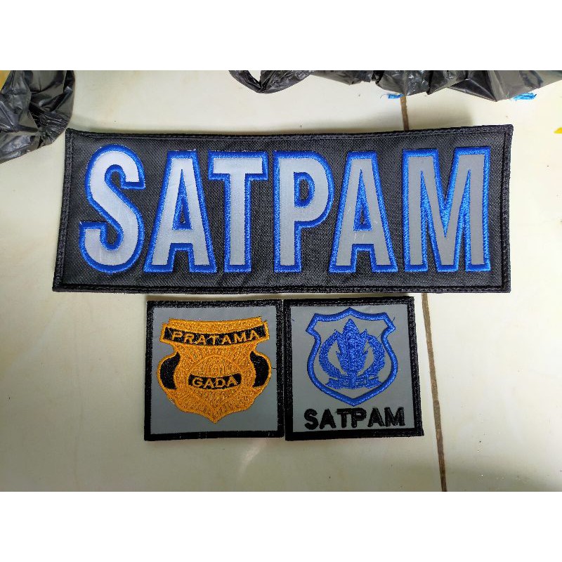 Jual Logo Satpam Bordir Komputer Velcro Shopee Indonesia