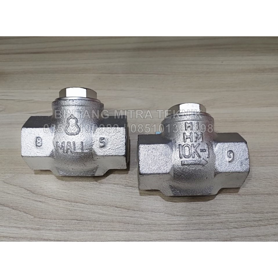 Jual LIFT CHECK VALVE HITACHI MALL 10K 1INCH DRAT | Shopee Indonesia