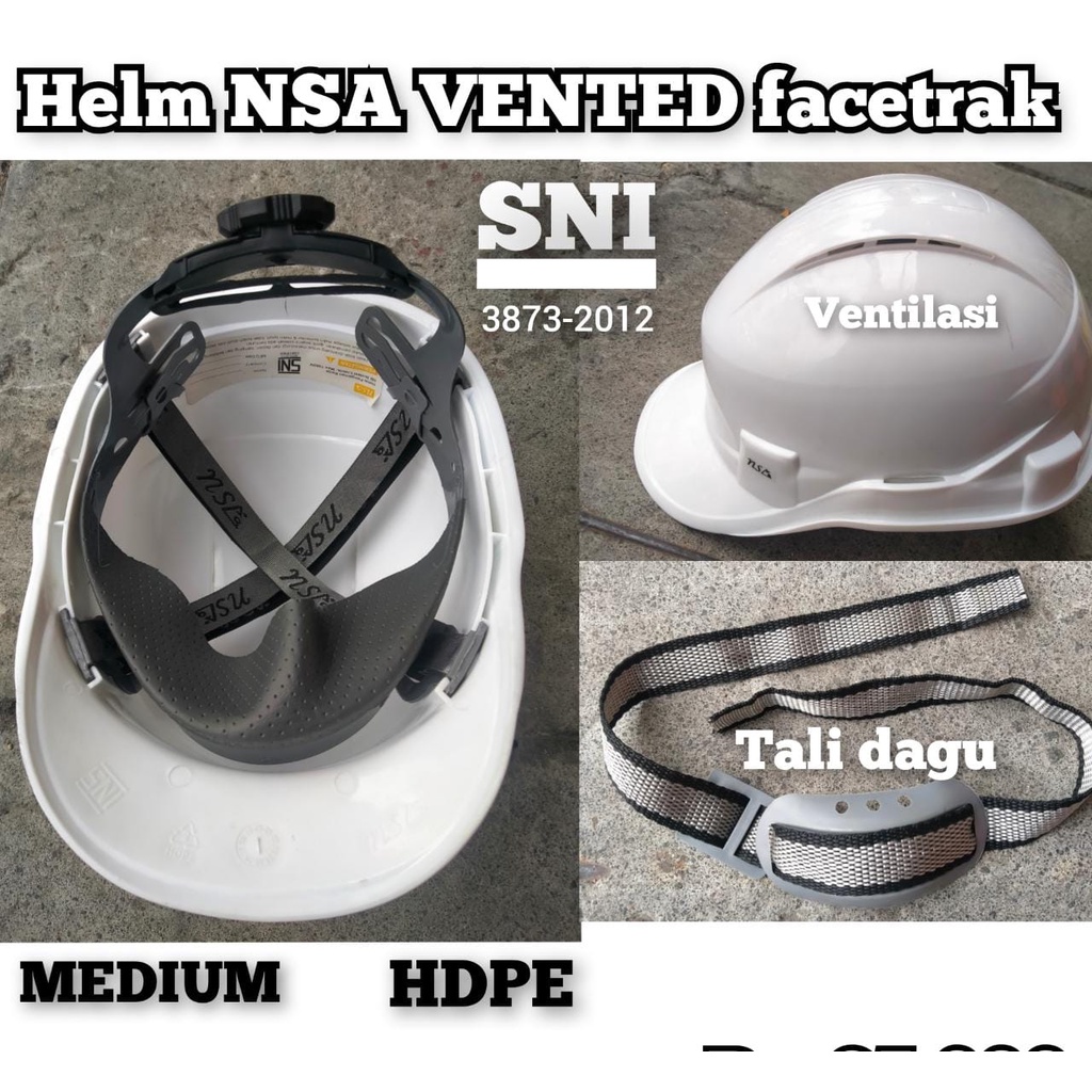 Jual Helm Proyek NSA Vented Facetrack | Shopee Indonesia