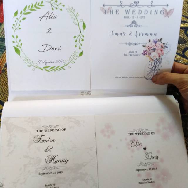 Jual SAMPLE UNDANGAN PERNIKAHAN | Shopee Indonesia