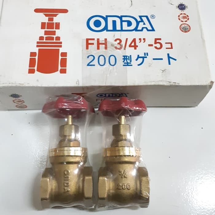 Jual Stop Kran Putar 3/4" Onda / Gate valep / Valep Palep | Shopee ...