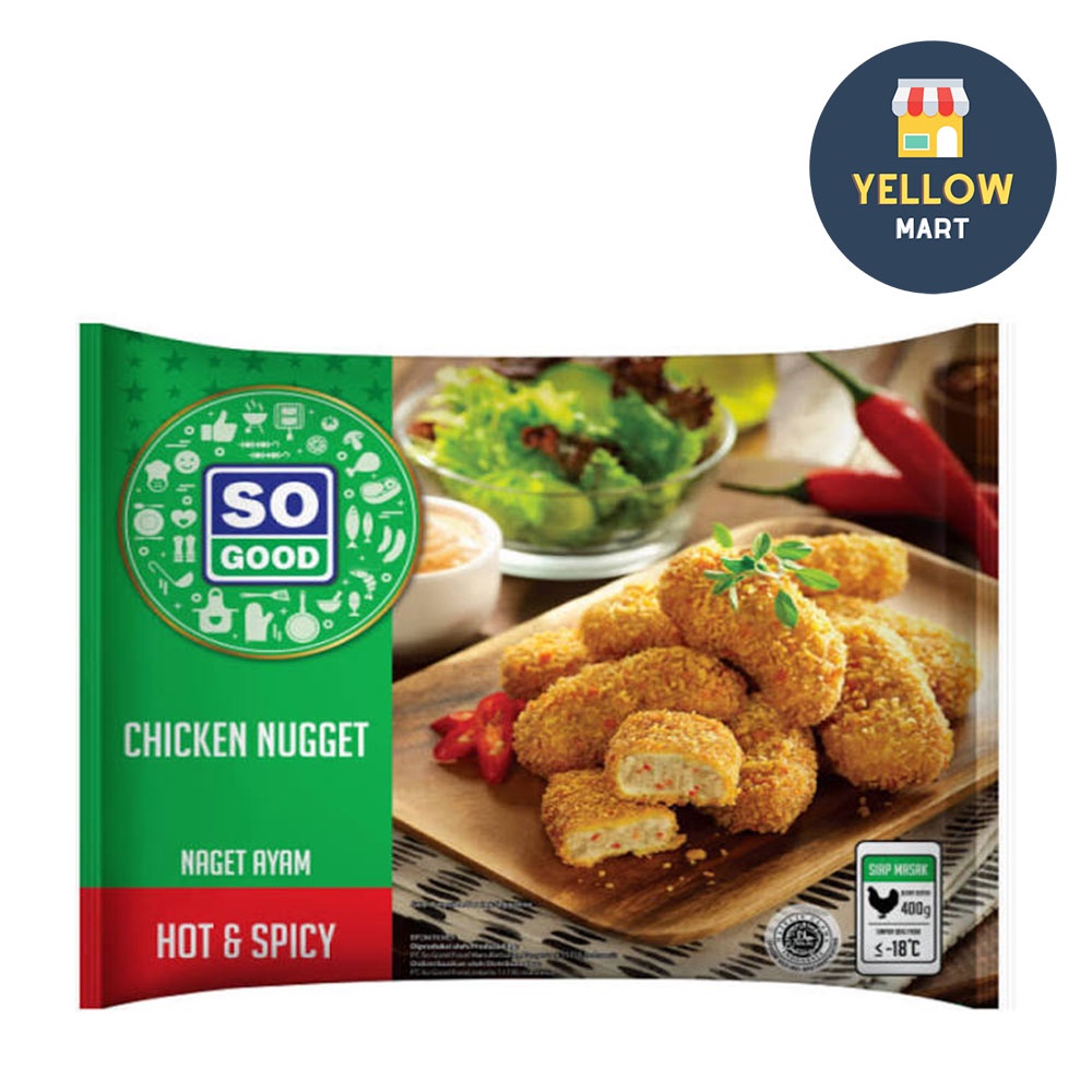 Jual So Good Chicken Nugget Hot & Spicy 400 Gram (FROZEN FOOD BANDUNG) | Shopee Indonesia