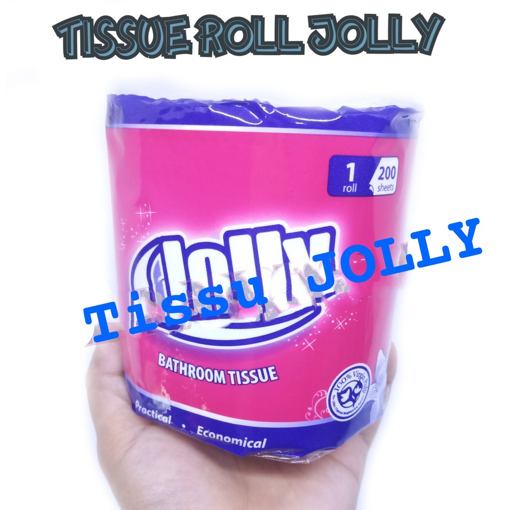 Tissue Jolly Roll / Tisu Jolly Gulung / Tissu Isi 200 Sheet | Shopee ...