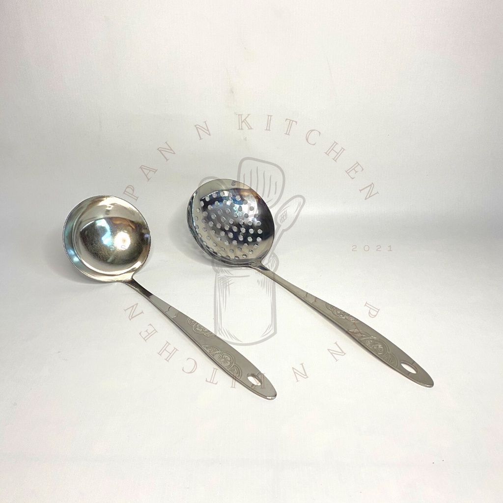 Jual Ladle / Irus / Sendok Sop Sayur Stainless Motif Batik | Shopee ...