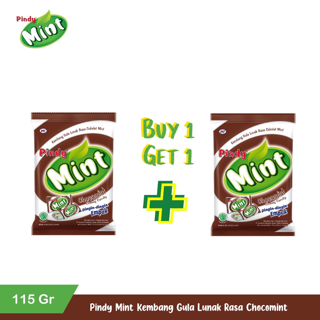 Jual BUY 1 GET 1 Pindy Mint Chocomint Permen Kunyah Mint | Shopee Indonesia