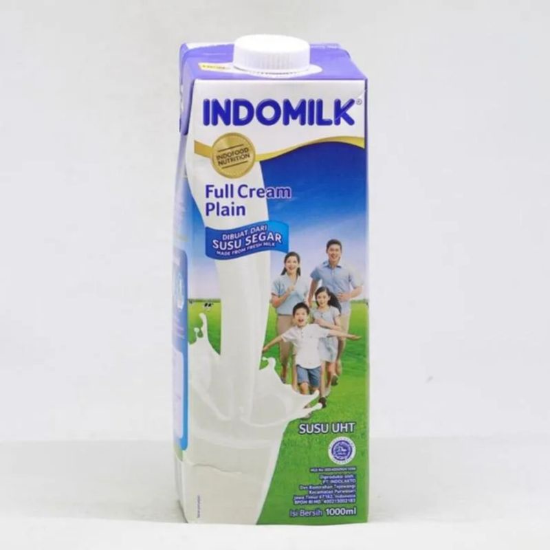 Jual Indomilk Full Cream 1 Liter / Susu UHT Indomilk 1000ml | Shopee ...