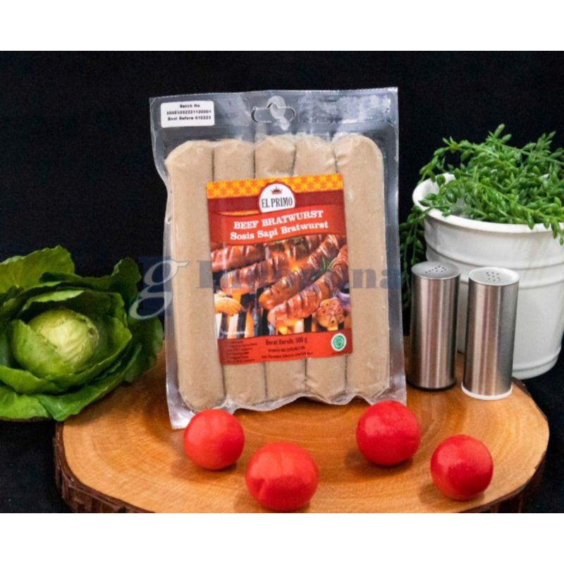 Jual Sosis Beef Bratwurst El primo 500g | Shopee Indonesia