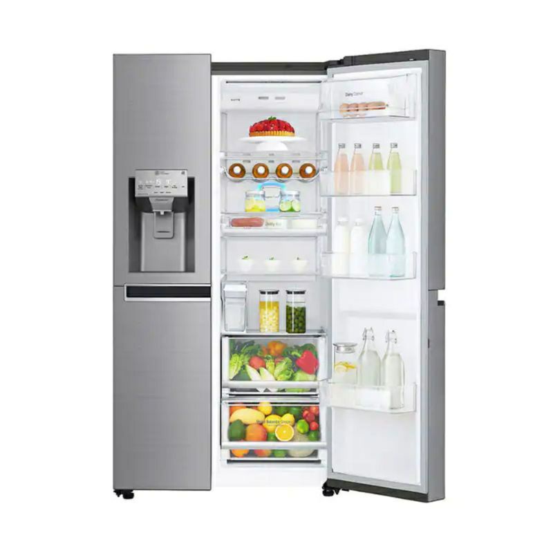 Jual KULKAS SIDE BY SIDE LG GC-L247CLCV DISPENSER ICE MAKER WIFI INVERTER | Shopee Indonesia