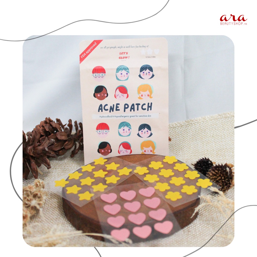 Jual LETS GLOW Acne Pimple Patch Hydrocolloid - Colorful | Shopee Indonesia