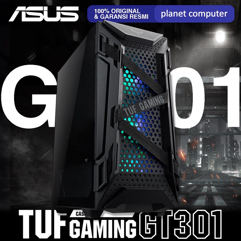 Jual ASUS TUF Gaming GT301 ATX Case Casing AURA RGB 360mm Radiator ...