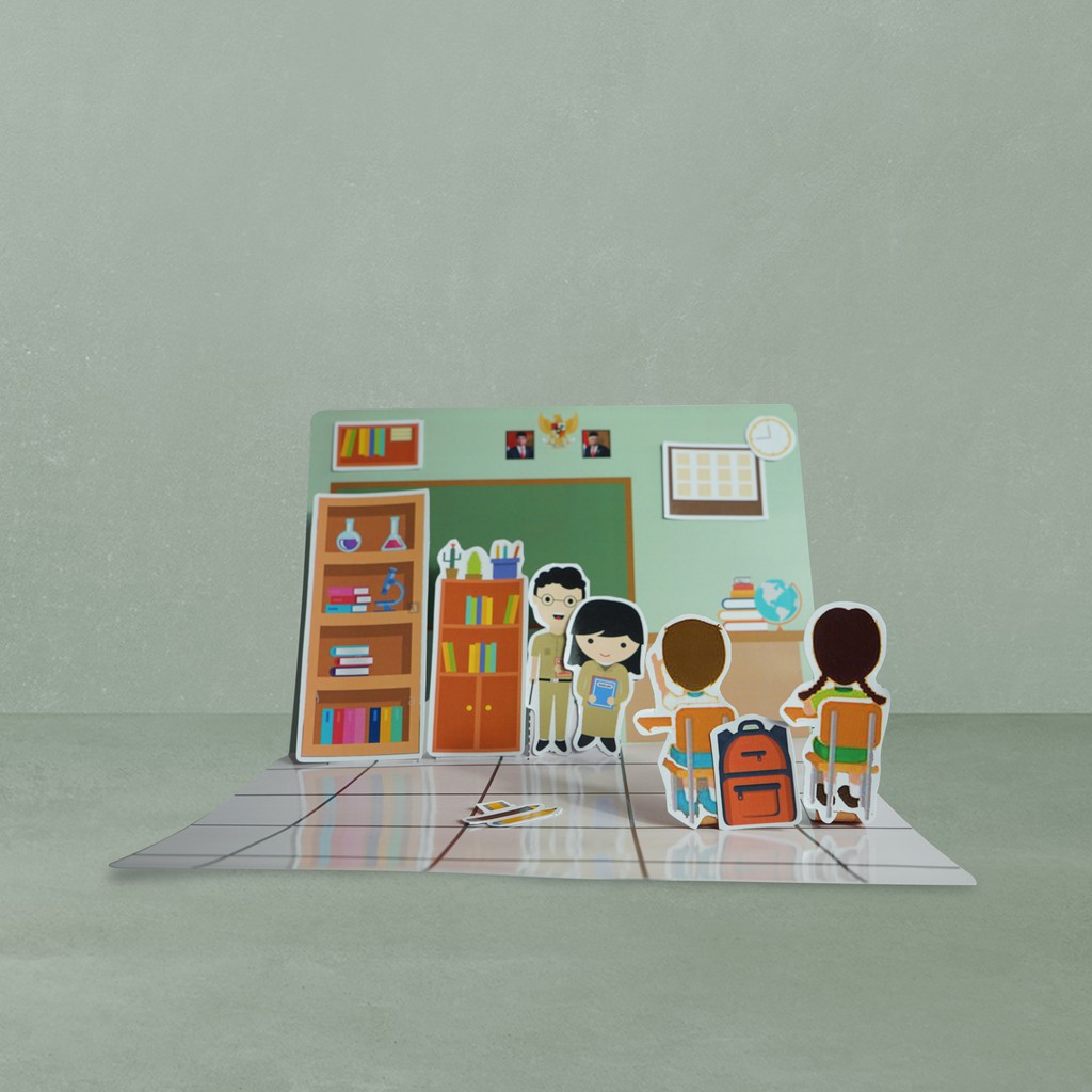 Jual Media Edukasi Membuat Kartu Popup - Tema Guru | Shopee Indonesia