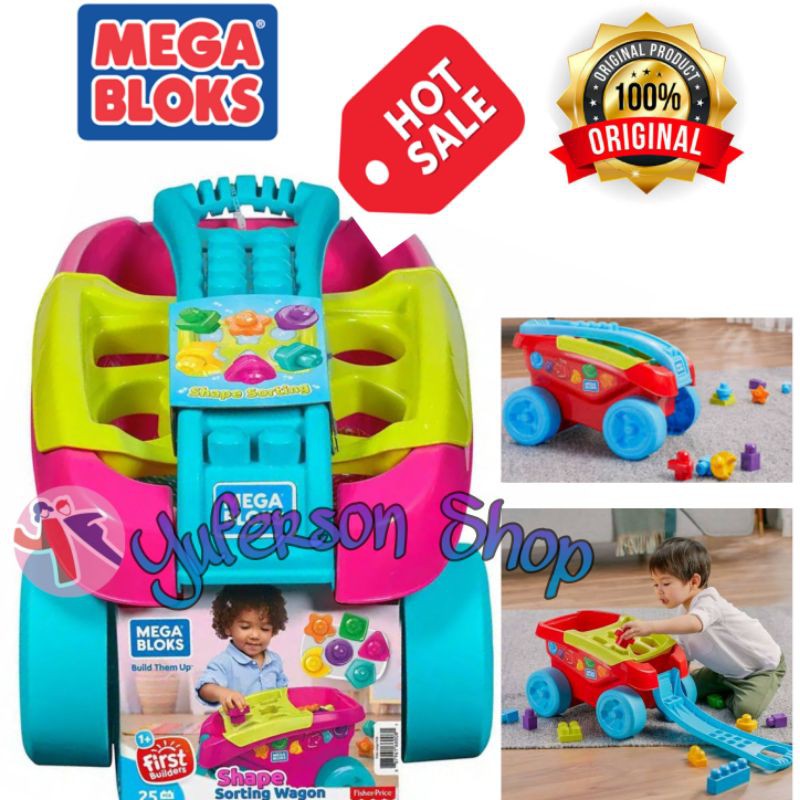 Jual Mega Bloks Shape Sorting Wagon | Shopee Indonesia