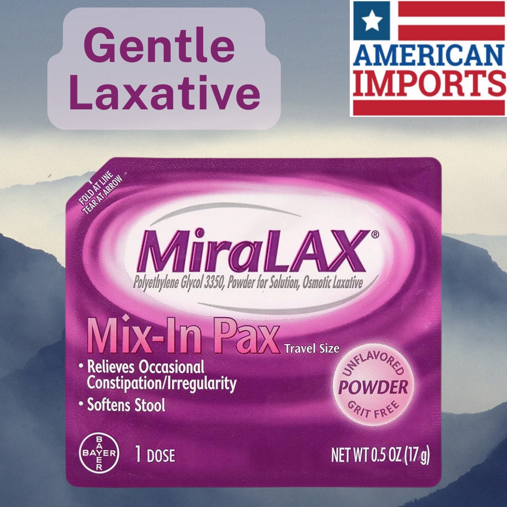 Jual MiraLAX Mix-In Pax Laxative Powder Polyethylene Glycol 3350 - 1 ...