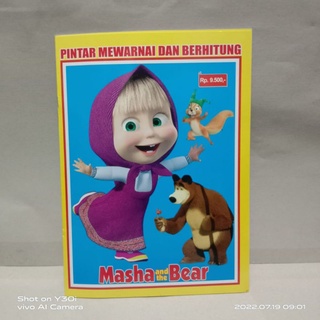 Jual buku anak//buku mewarnai//marsha and the bear | Shopee Indonesia