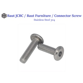 Jual Baut JCBC M6 x 18 Hex Socket Stainless steel JCBC618 | Shopee ...