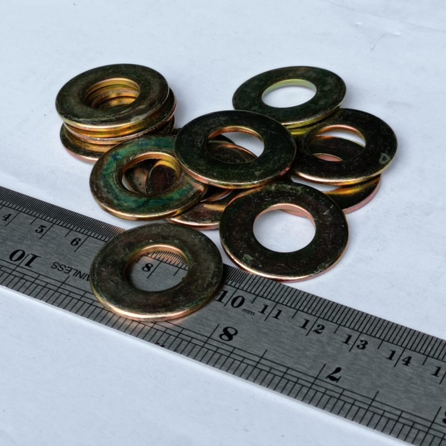 Jual RING PLAT M14 / PLATE M14 KUNING / WAHSER M14 KUNING | Shopee ...