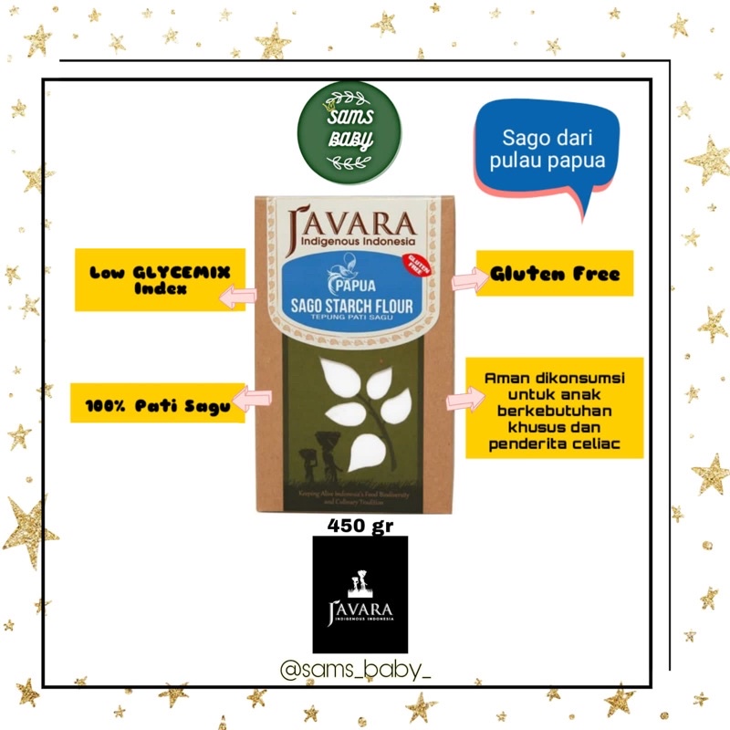 Jual Sago Starch Papua 450gr / Tepung pati sagu papua Javara 450gr ...