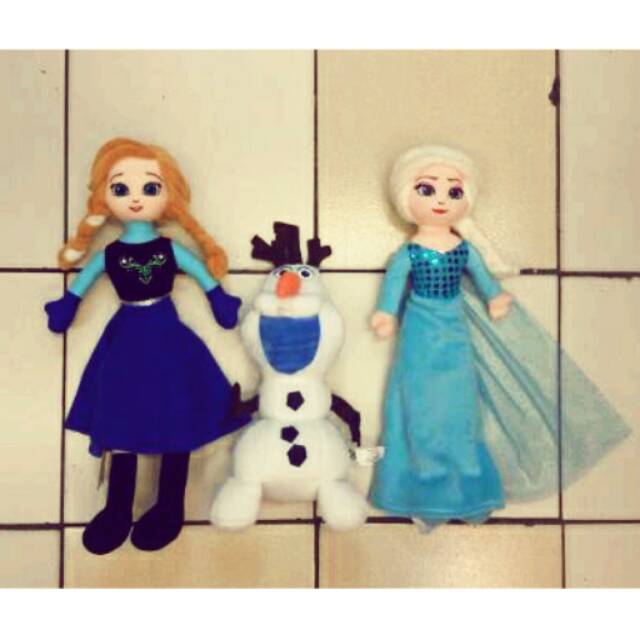 Jual Paket Boneka Frozen (Elsa, Anna, Olaf) | Shopee Indonesia