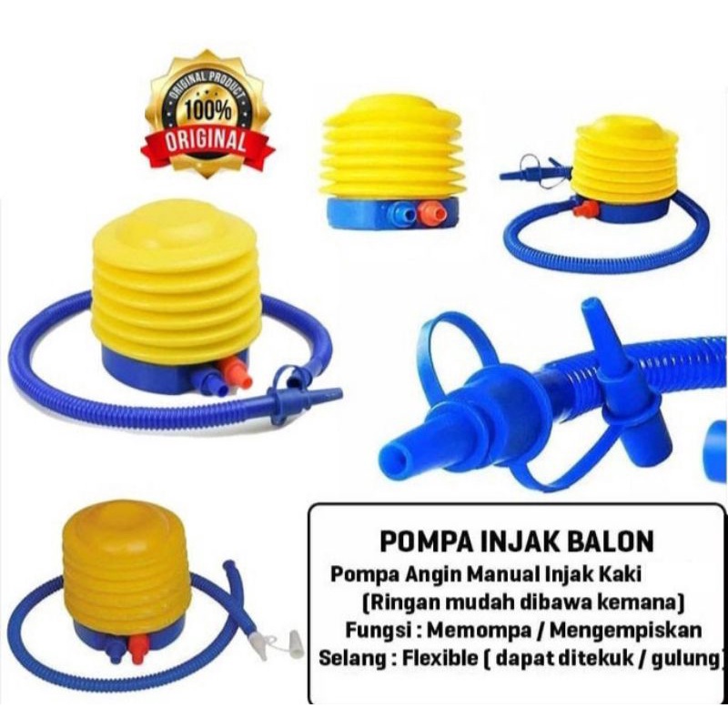 Jual Pompa Balon Manual Pumpa Pelampung Ban Renang Injak Tekan Kompa ...
