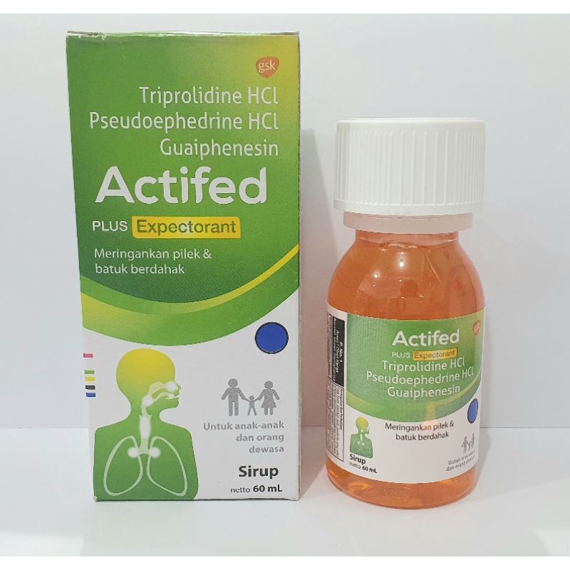Jual Actifed Plus Expectorant Syrup 60 ml | Shopee Indonesia