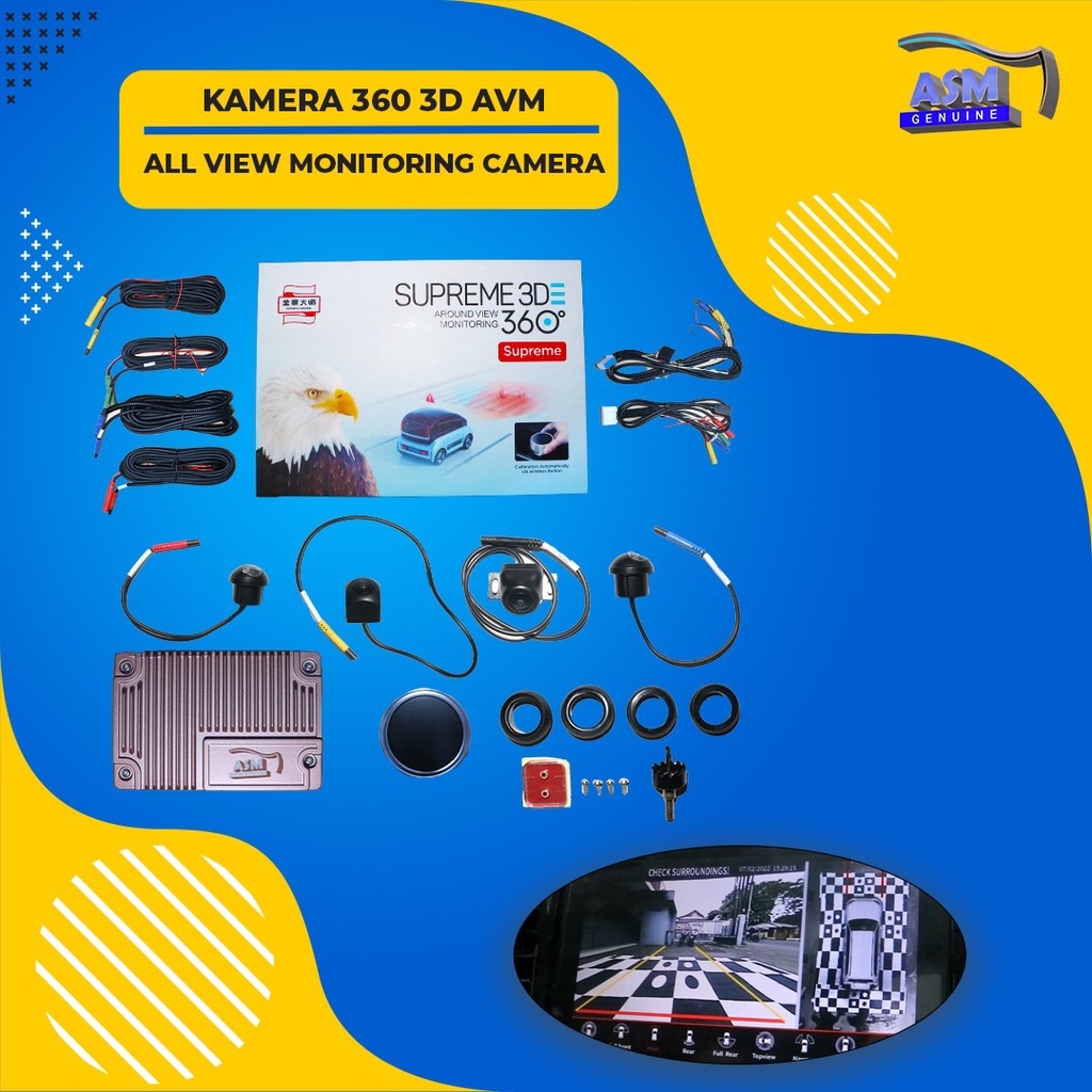 Jual Camera 360 Tampilan Super 3 Dimensi Around View Monitor Perekam ...