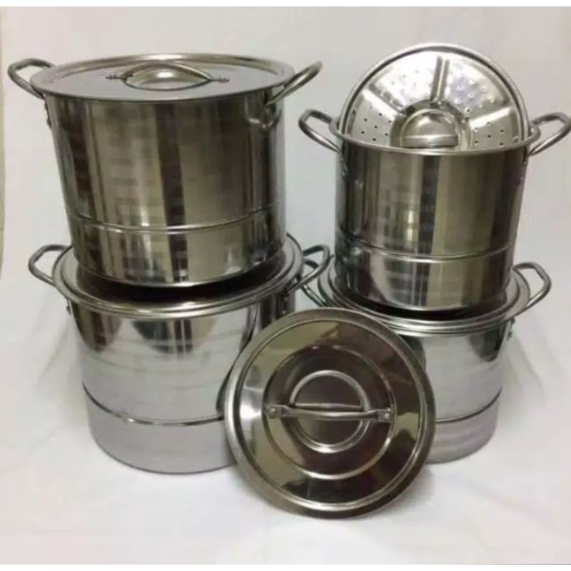 Jual Panci Stainless Ukuran 16cm18cm 20cm 22cm24cm 26cm. 28cm.30cm ...