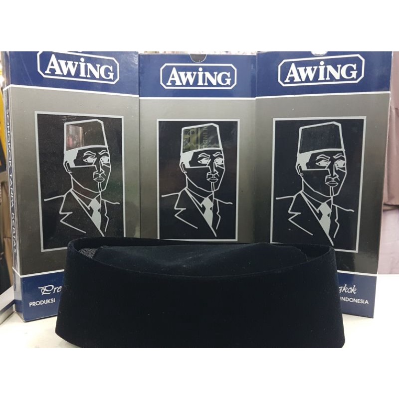 Jual SONGKOK HITAM POLOS AWING/SONKOK PRESIDEN | Shopee Indonesia