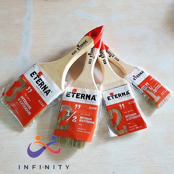 Jual Kuas Cat Tembok Premium ETERNA 633 4 inci original asli 4" inch ...